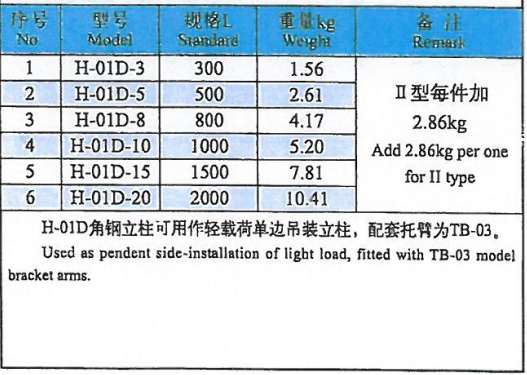角钢立柱XQJ-H-01D_电缆桥架系列-通用美联集团有限公司